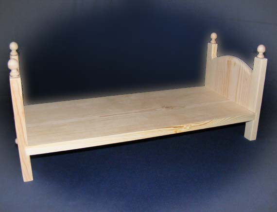 Small Traditional Newborn Photo Prop Baby Doll Bed And Foam Mattress ...